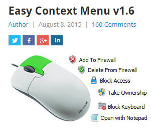 Easy Context Menu thiết lập, chỉnh sửa menu chuột phải - Chia Sẻ Sưu Tầm Blog