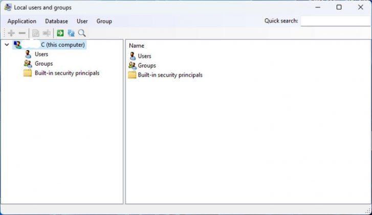 Ứng dụng AccountManagement Lusrmgr thay Local Users and Groups ...